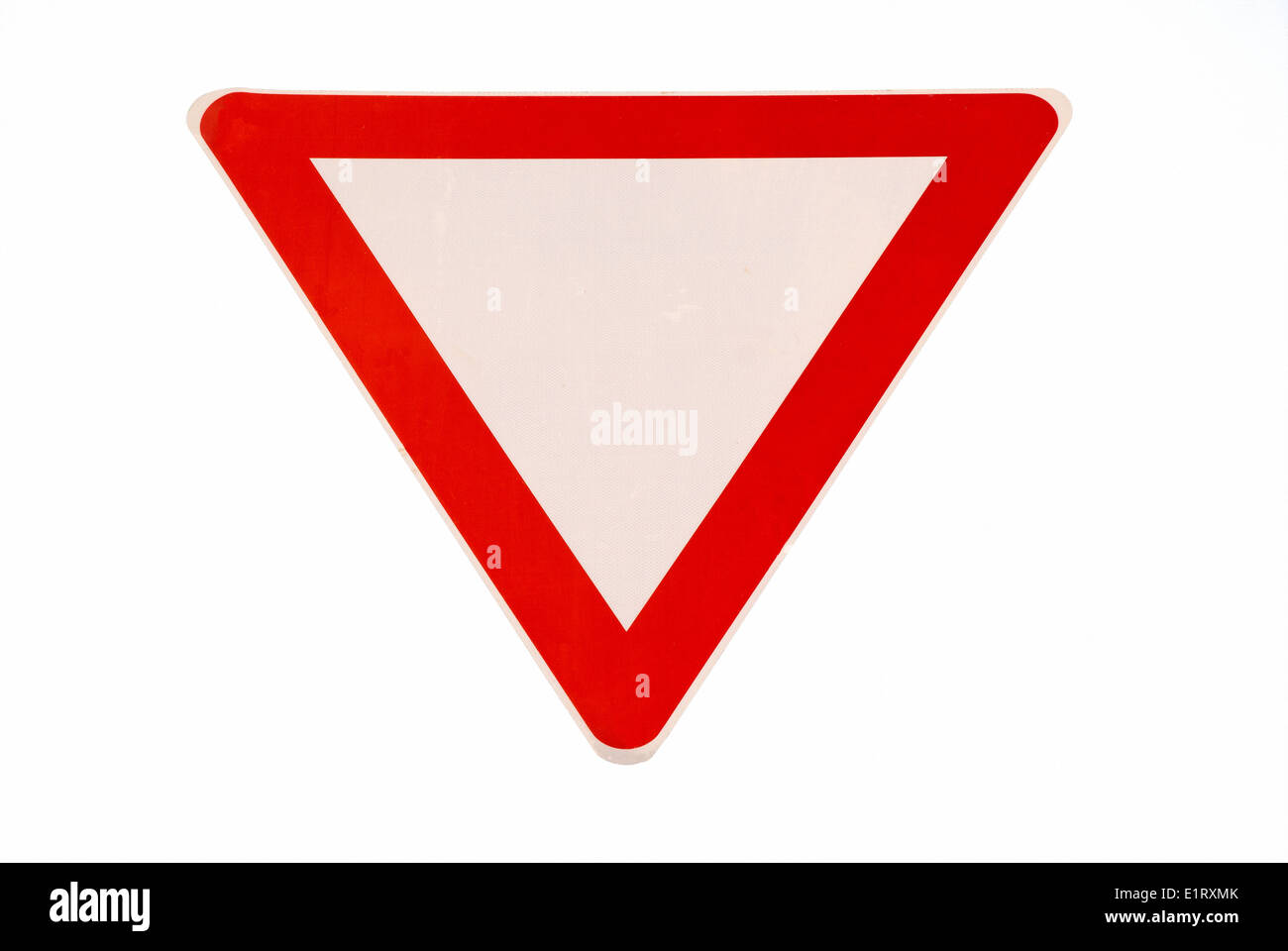 Traffic sign yield road hi-res stock photography and images - Alamy