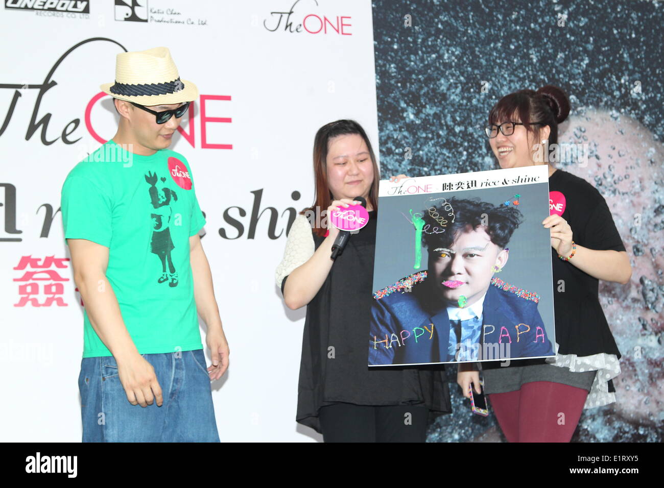 Hong Kong, China. 8th June, 2014. Singer Eason Chan promotes his new ...