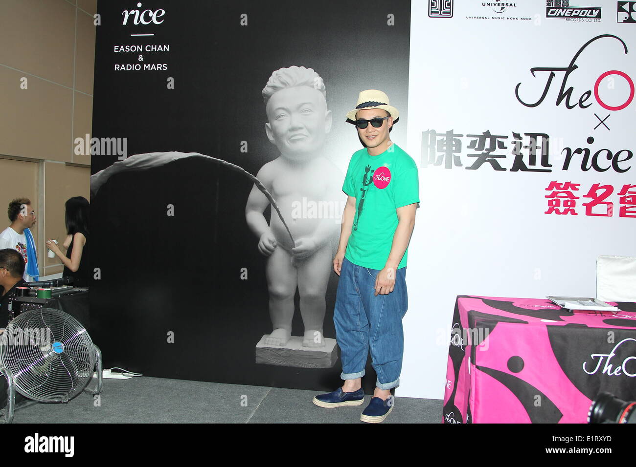 Hong Kong, China. 8th June, 2014. Singer Eason Chan promotes his new ...
