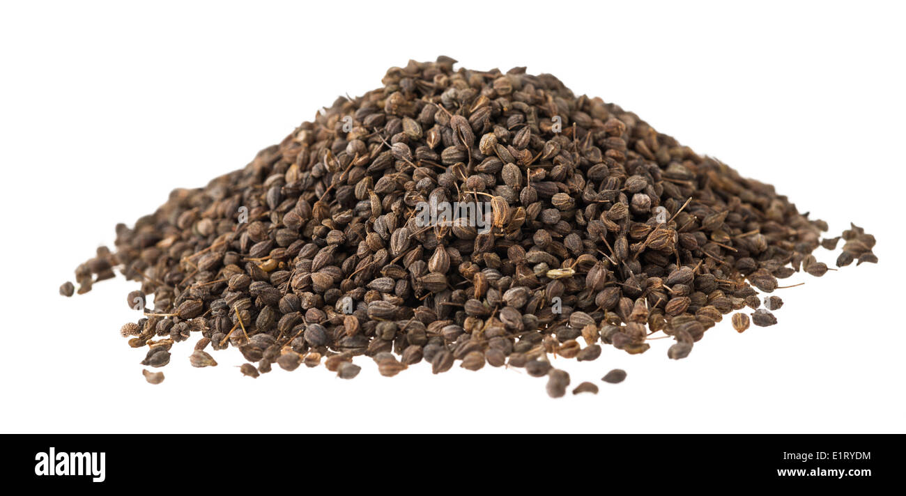 Green aniseed heap isolated on white background Stock Photo - Alamy
