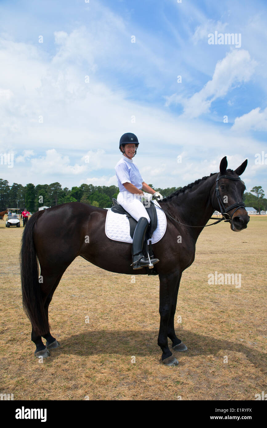 Middle aged horse riding hi-res stock photography and images - Alamy