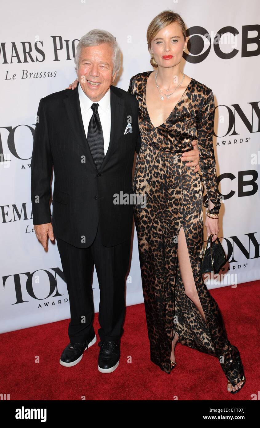 New York, NY, USA. 8th June, 2014. Robert Kraft, Ricki Noel Lander at ...