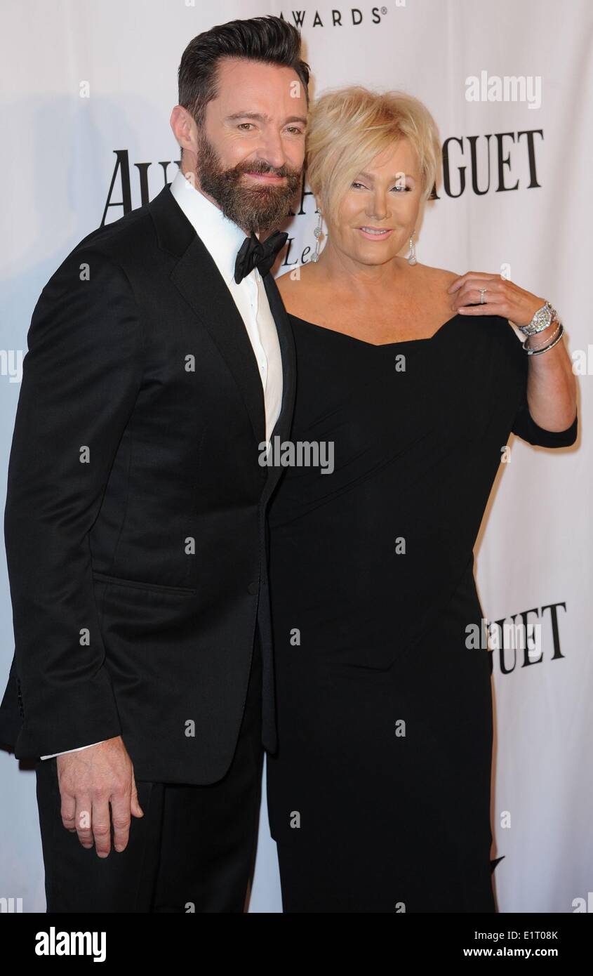 Hugh Jackman, Deborra Lee Furness at arrivals for The 68th Annual Tony ...