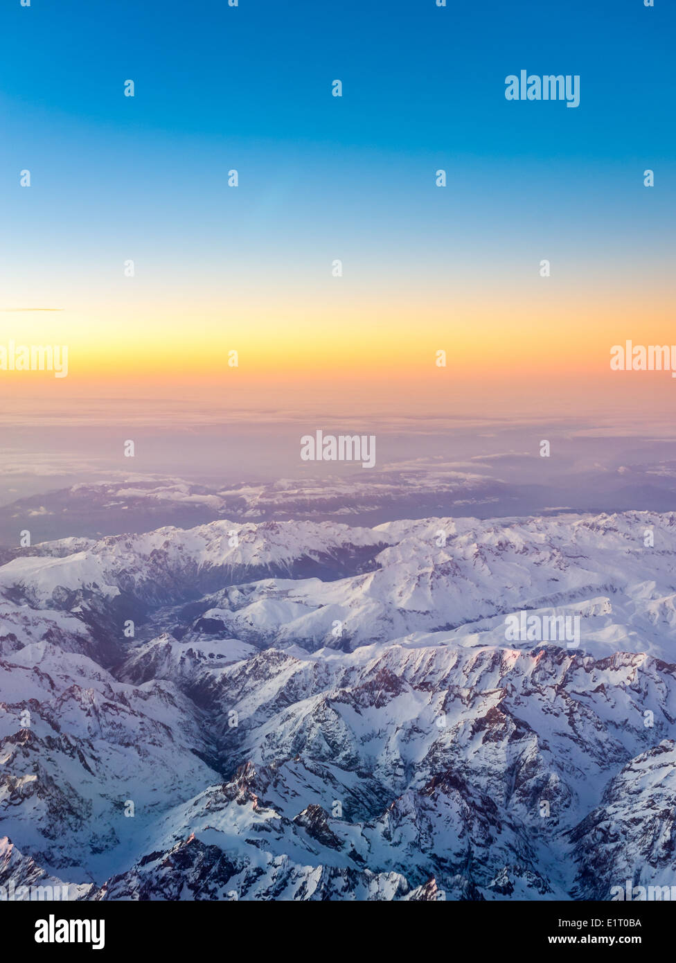 Ariel views alps hi-res stock photography and images - Alamy