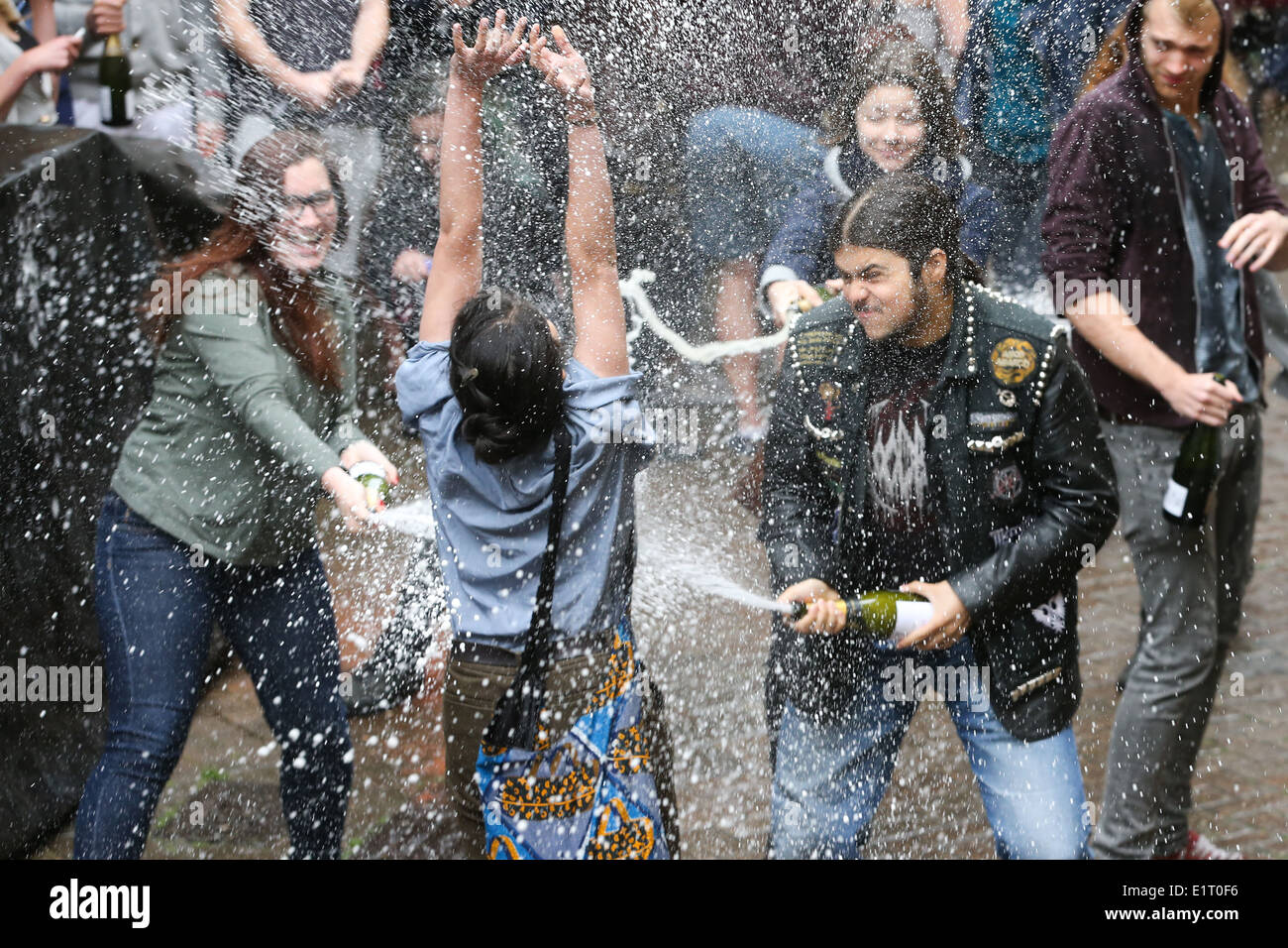 Celebrating The End Of Exams High Resolution Stock Photography and ...