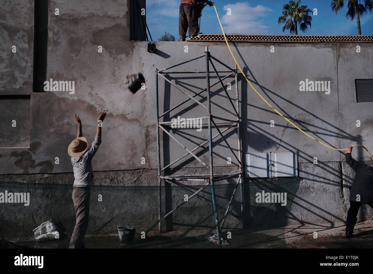 Street scene, Marrakesh modern city, Morocco Stock Photo - Alamy