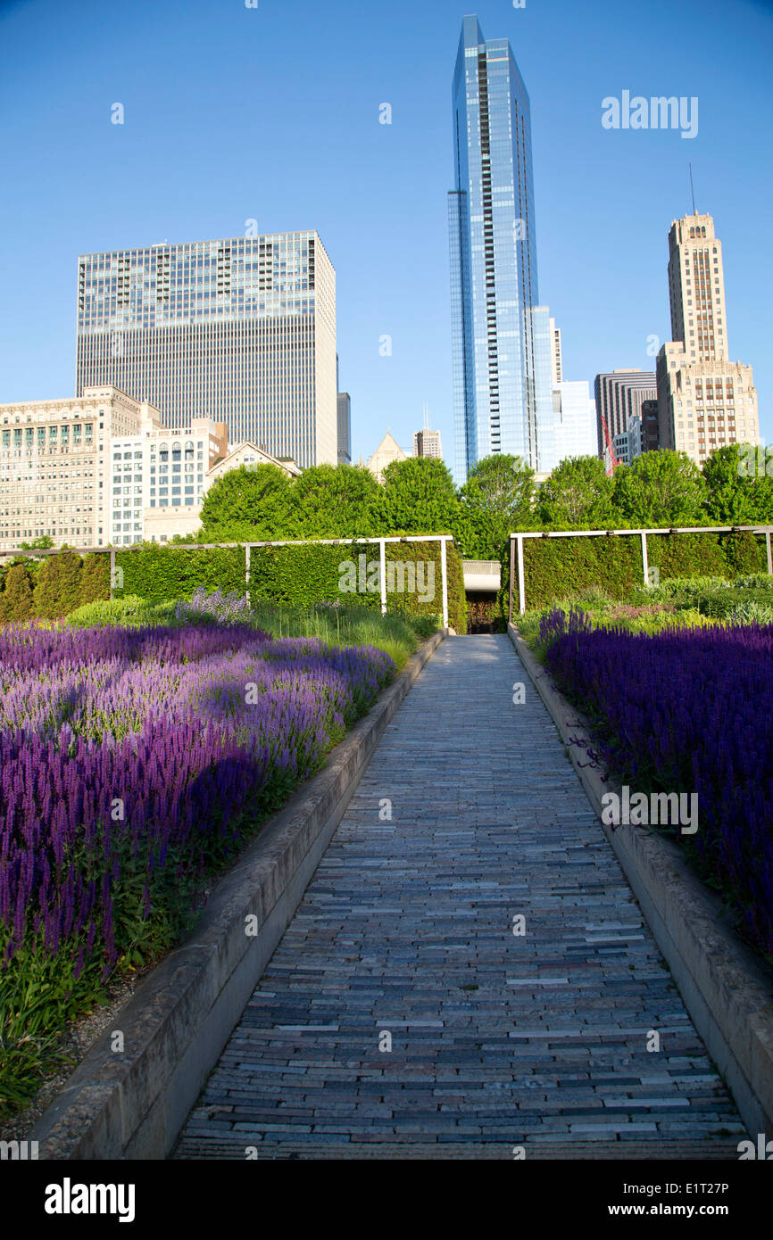Chicago, lurie garden hi-res stock photography and images - Alamy