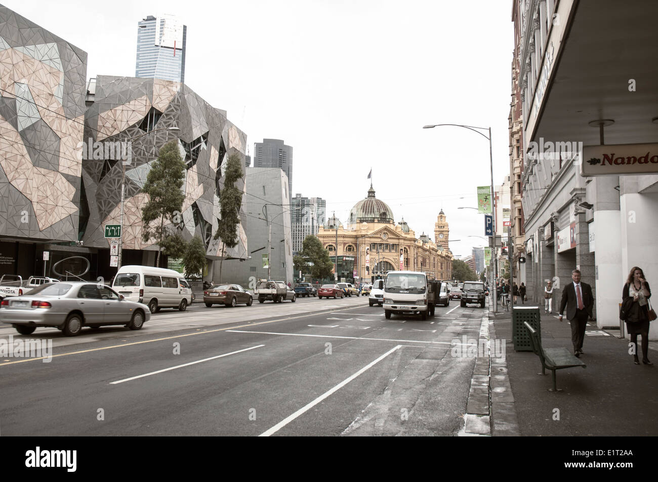 Flinders street melbourne hi-res stock photography and images - Alamy