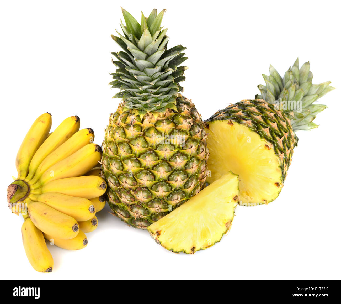 Pineapple slice and banana hi-res stock photography and images - Alamy