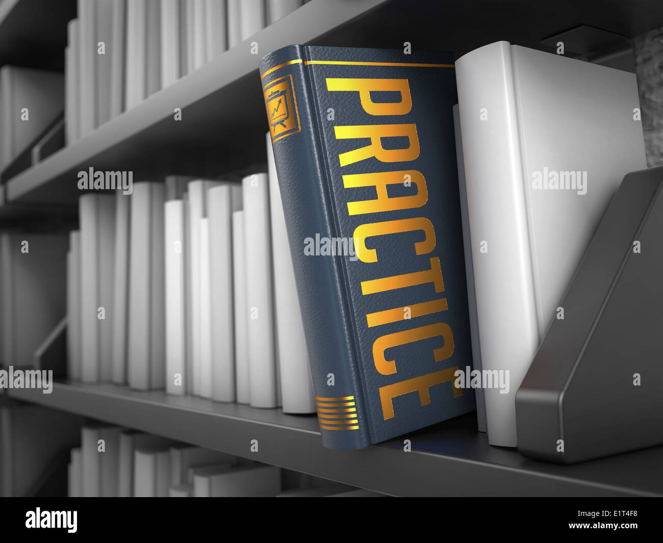Practice - Title of Book. Internet Concept Stock Photo - Alamy