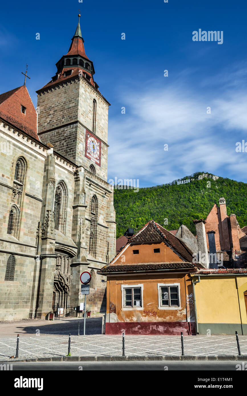 Brasov, Romania. Black Church saxon gothic church architecture of ...