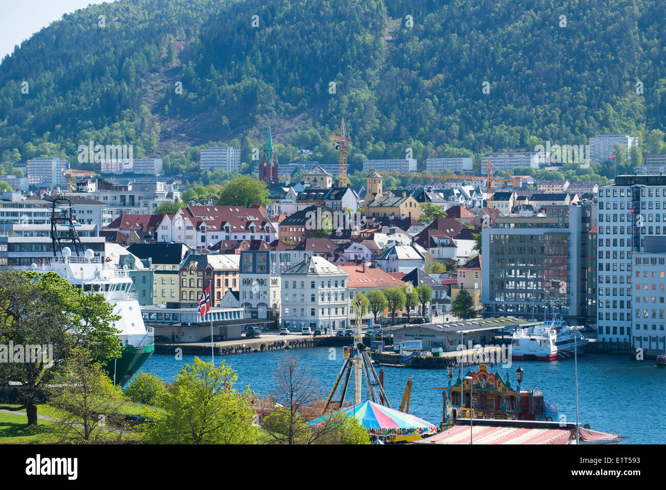 Waterfront at Bergen in Norway Stock Photo - Alamy