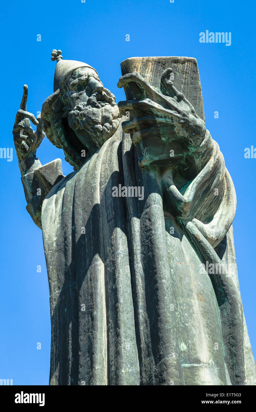 Statue of Gregory of Nin by Ivan Meštrović in Split Dalmatia Croatia ...