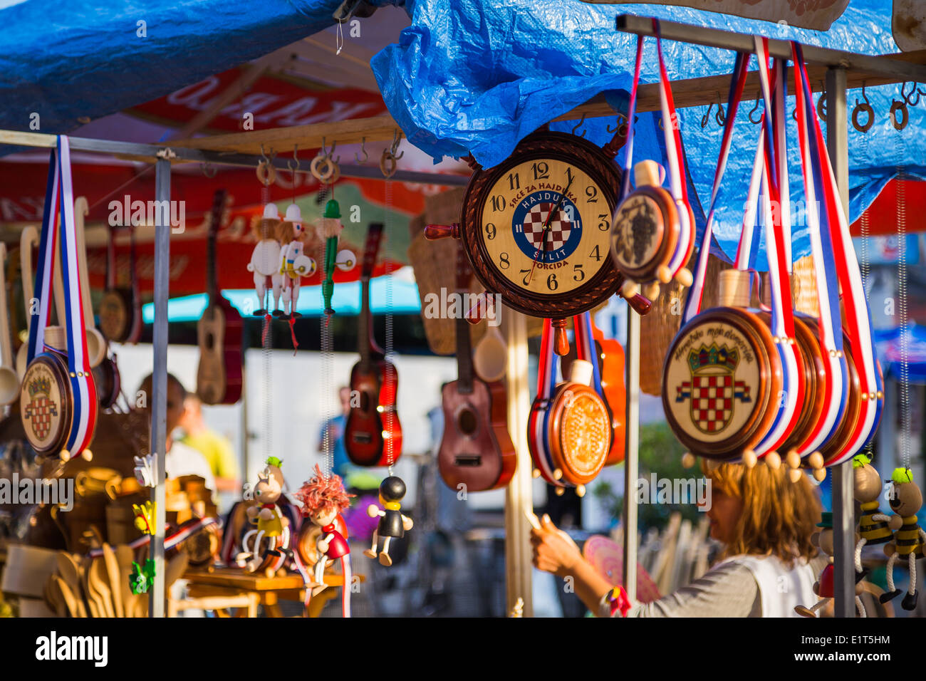 Stalls sell traditional arts and crafts during the sudamja celebrations ...
