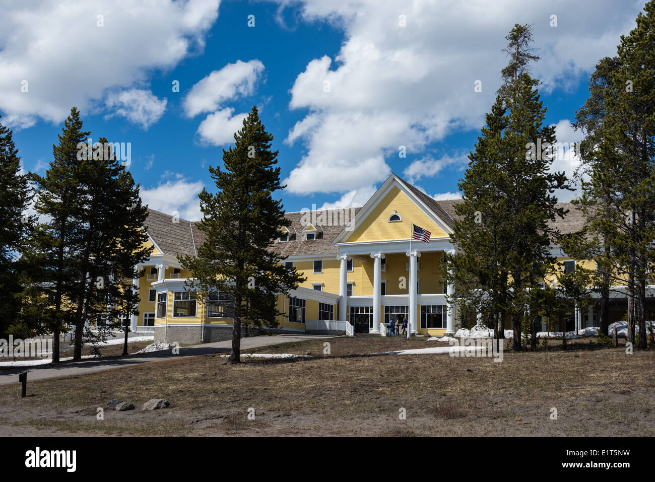 Historical Lake Yellowstone Hotel. Yellowstone National Park, Wyoming ...