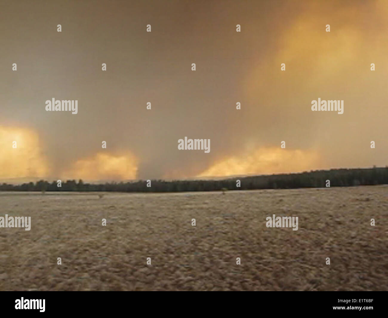 Video: results from plume collapse spotfires Taken June 1 Stock Photo ...
