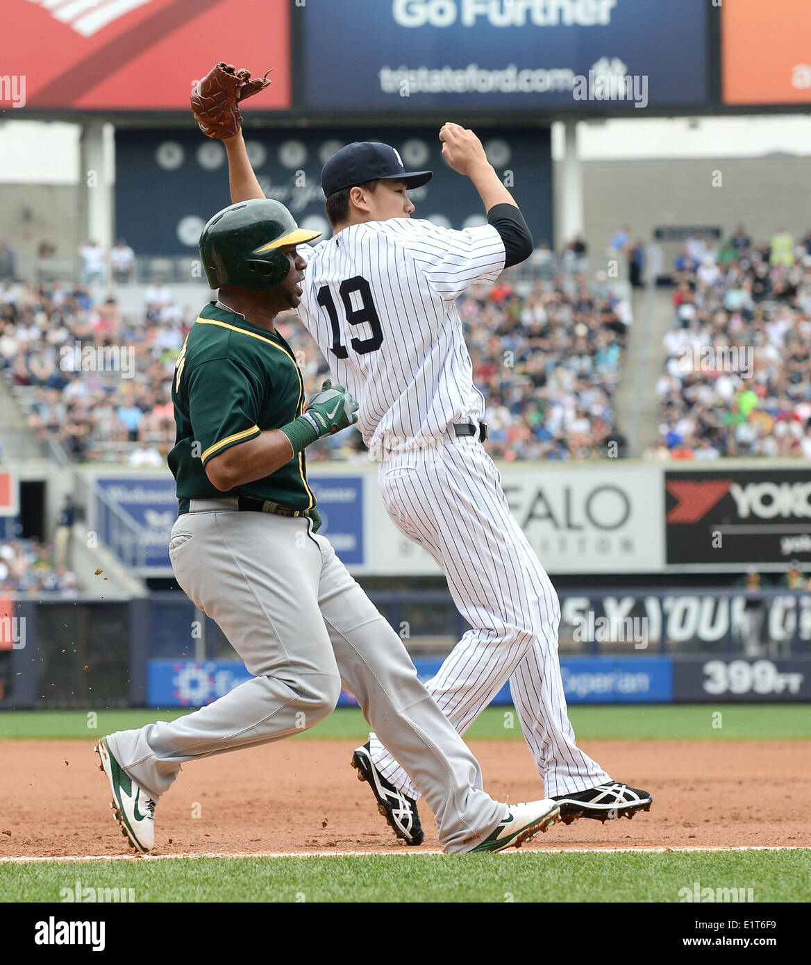 Bronx, New York, USA. 5th June, 2014. Alberto Callaspo (Athletics ...