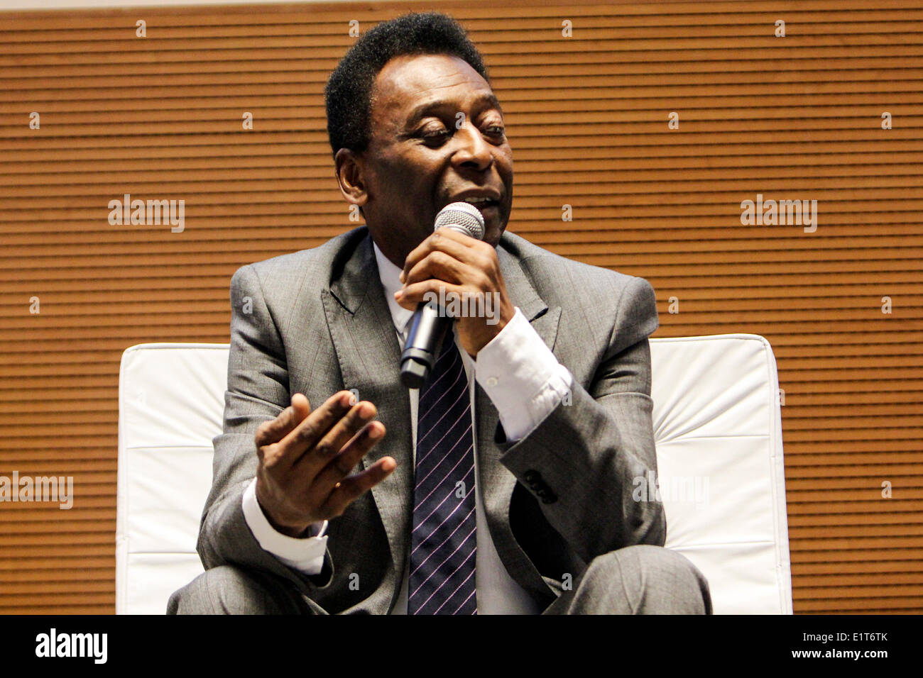 Sao Paulo, Brazil. 9th June, 2014. Former Brazilian soccer player ...