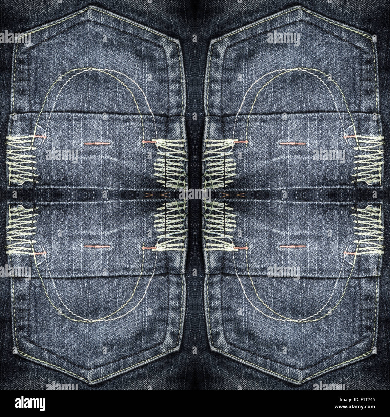 blue jean decorative design pattern Stock Photo - Alamy