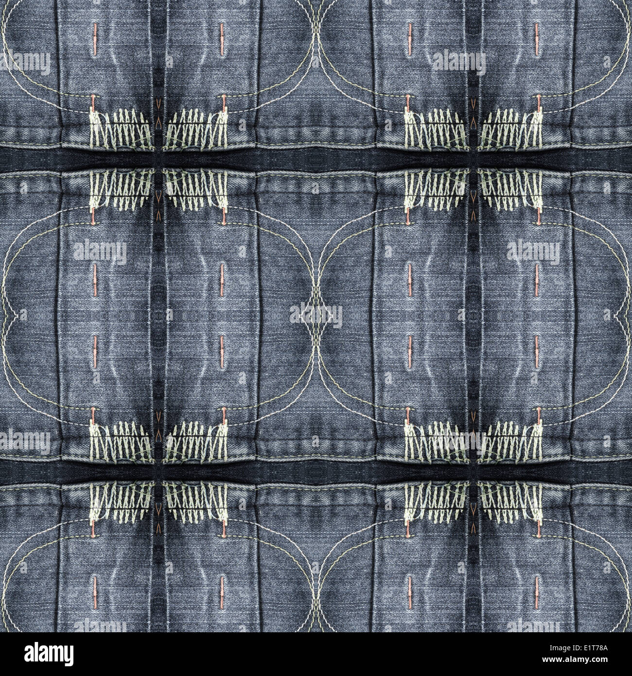 blue jean decorative design pattern Stock Photo - Alamy