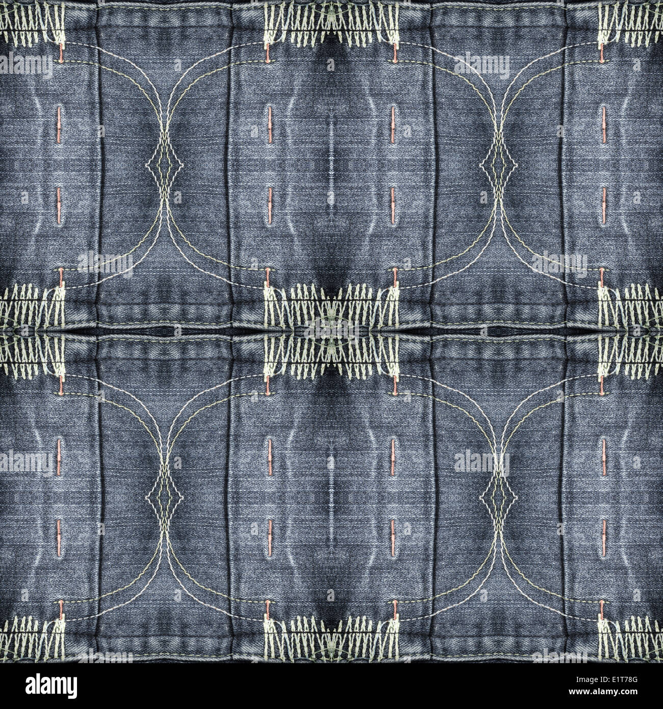 blue jean decorative design pattern Stock Photo - Alamy