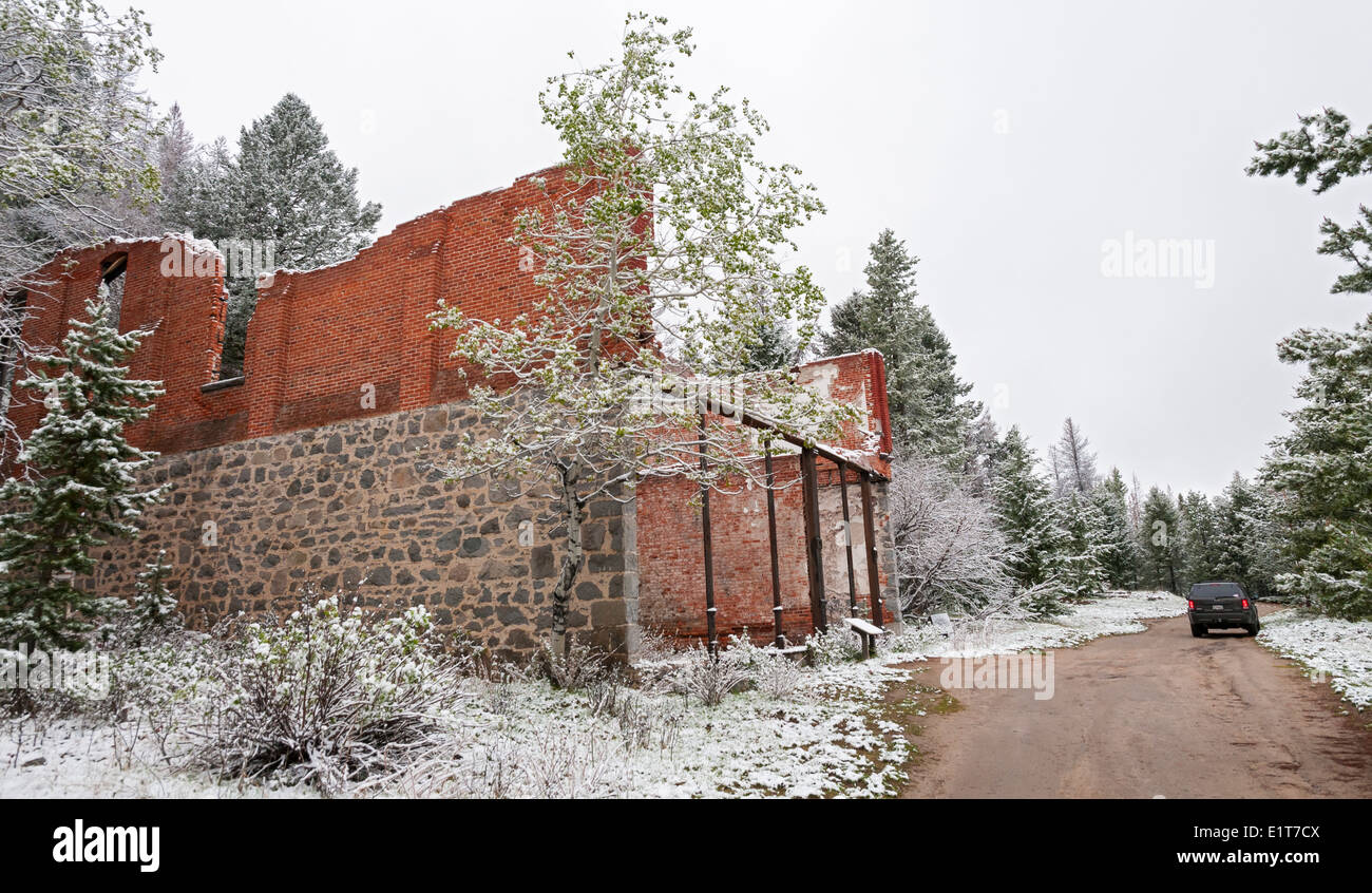 Montana, Granite Ghost Town State Park, 1890s silver mining boomtown ...