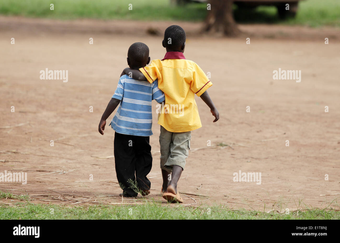 School children in their village in the Lira district of northern ...