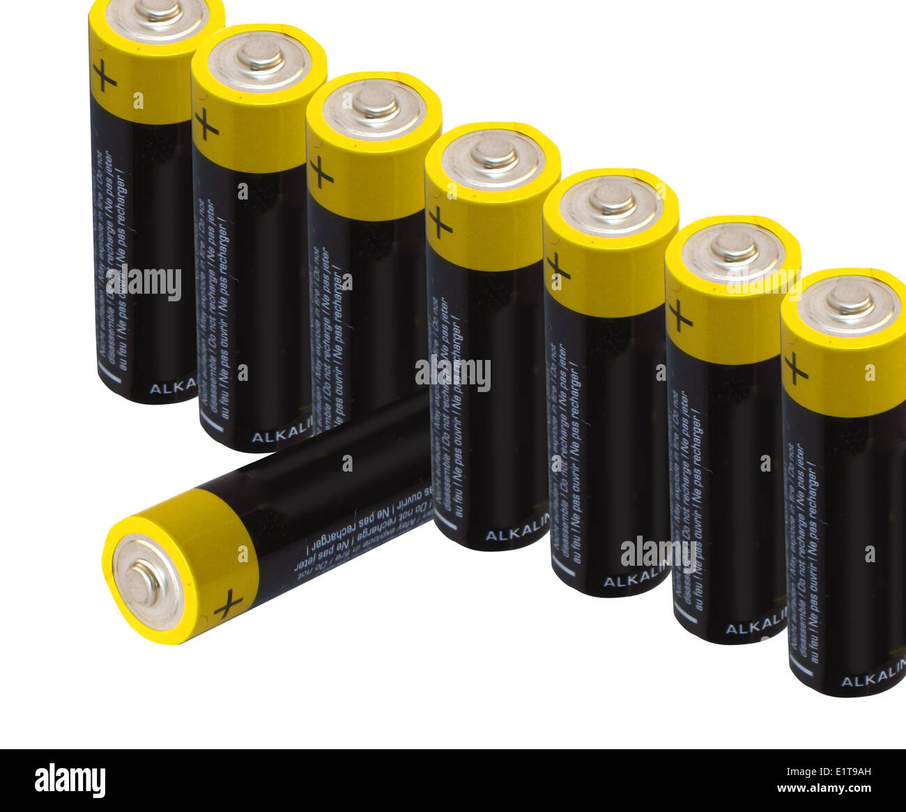 batteries isolated on white background Stock Photo - Alamy
