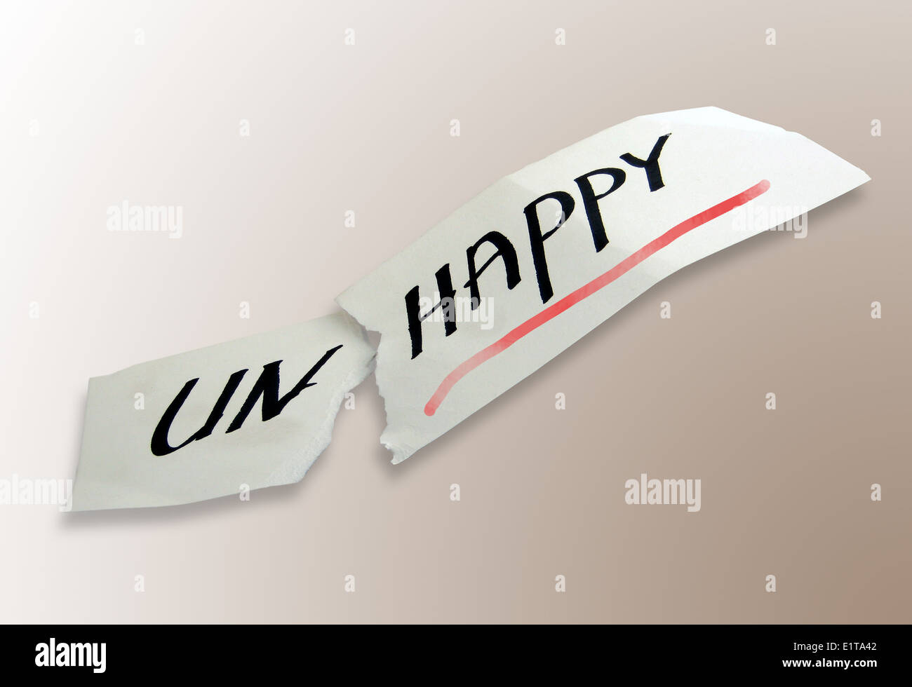 happy not happy made in 2d software Stock Photo - Alamy