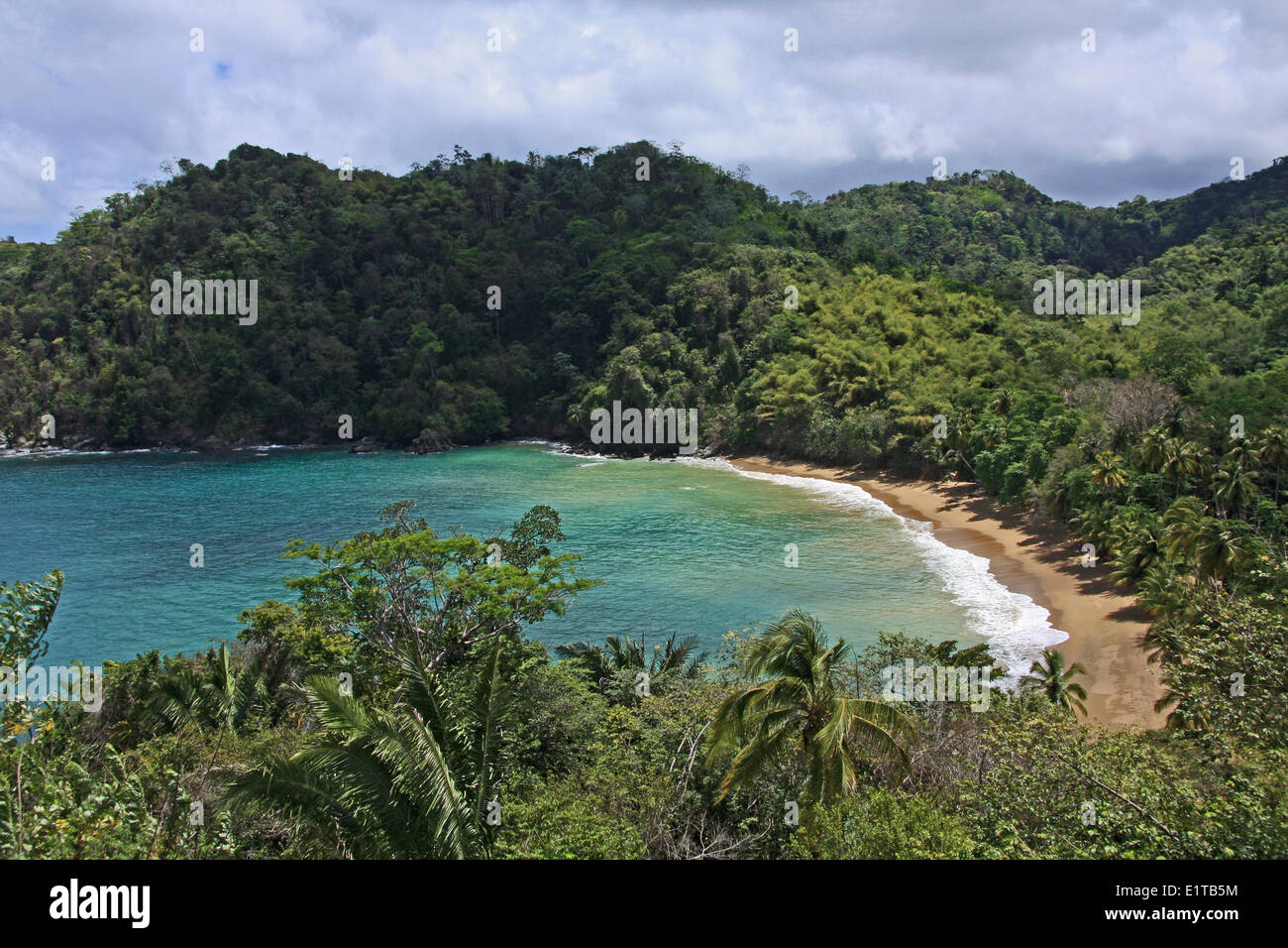 beach at Parlatuvier Bay, Tobago Stock Photo - Alamy