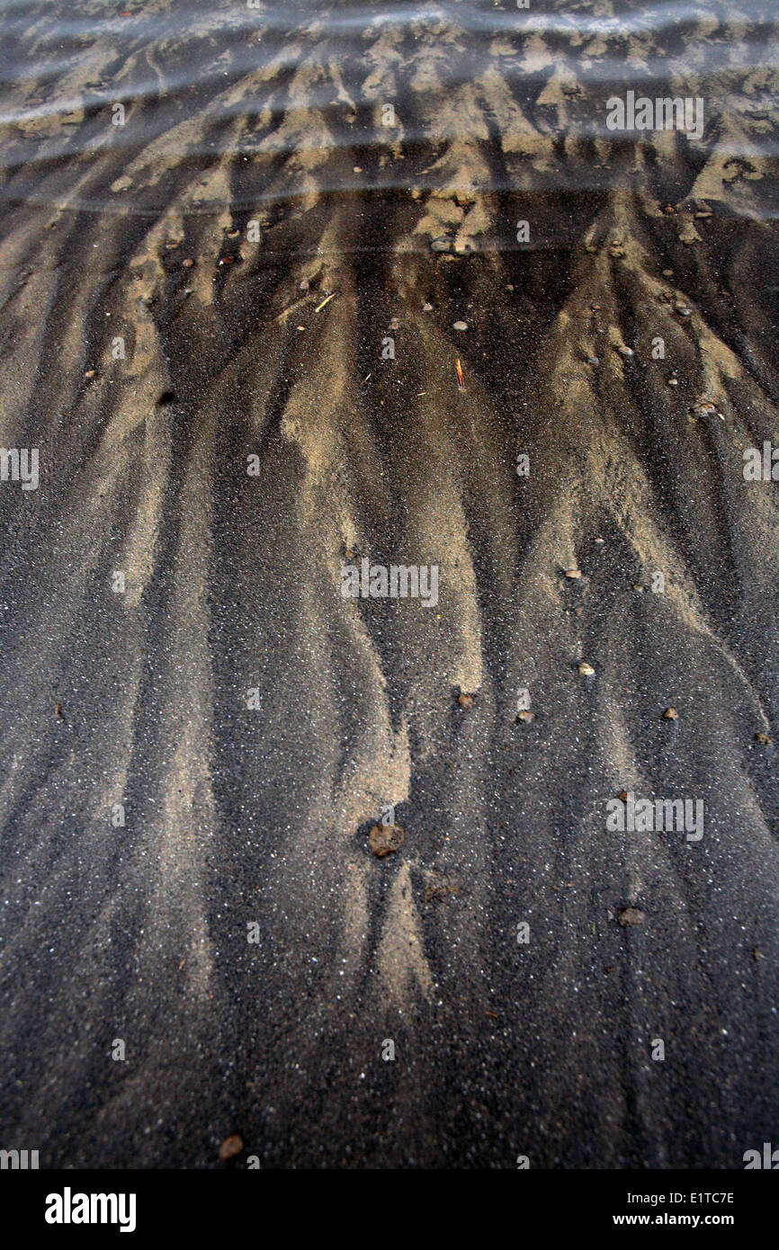 Sandstructure in water Stock Photo - Alamy