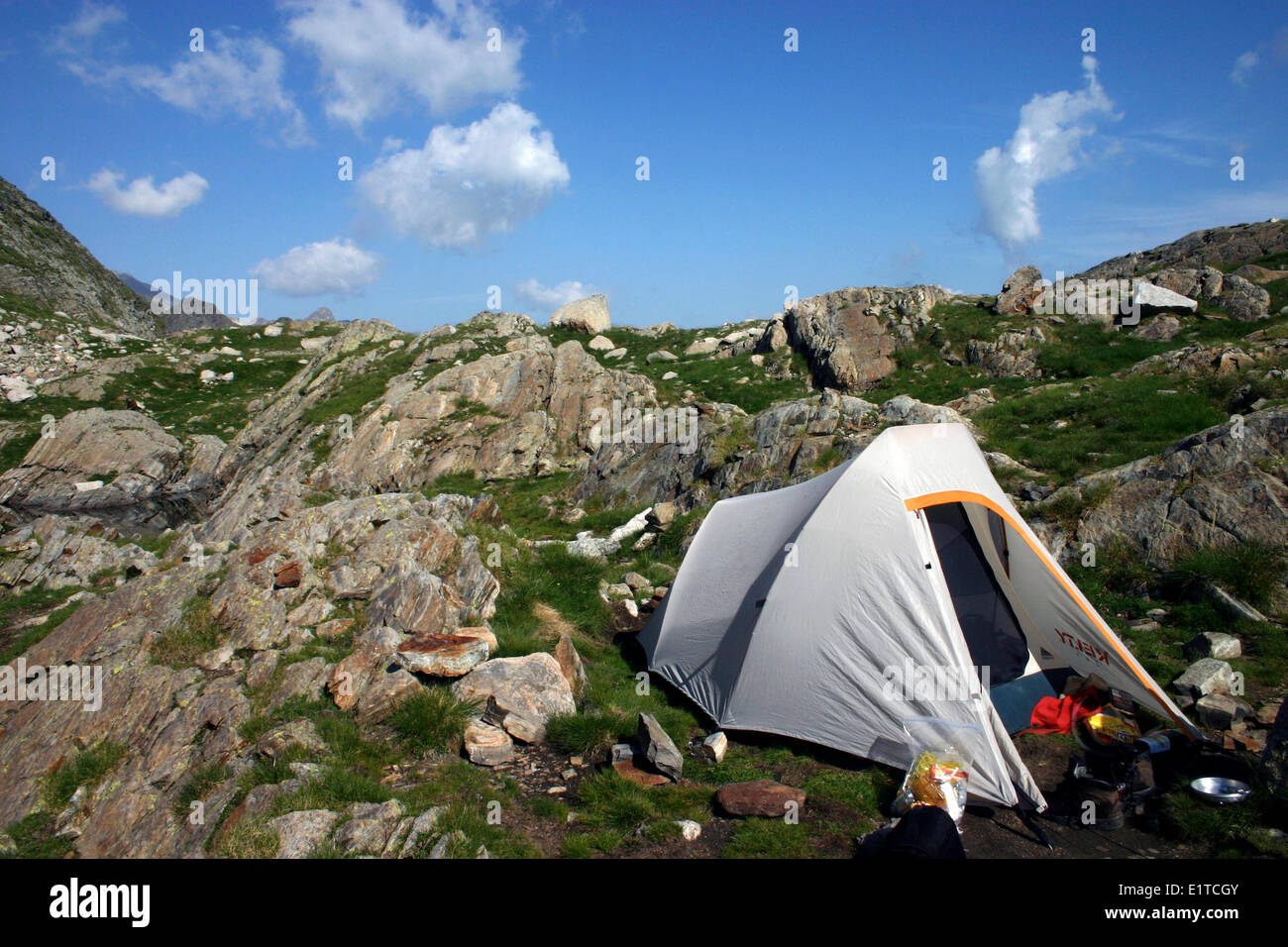 Camping pyrenees tent hi-res stock photography and images - Alamy