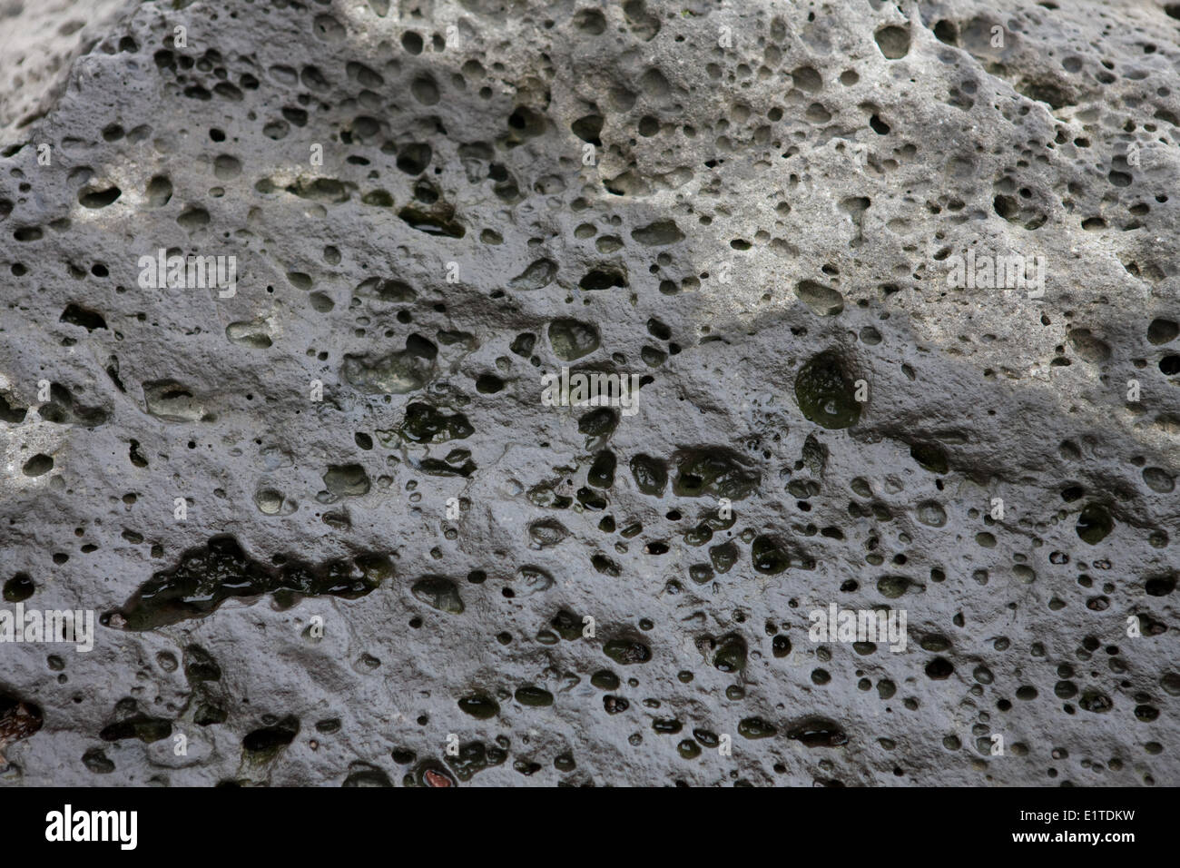 Bubbles of gaz solidified as the lava cooled down Stock Photo - Alamy