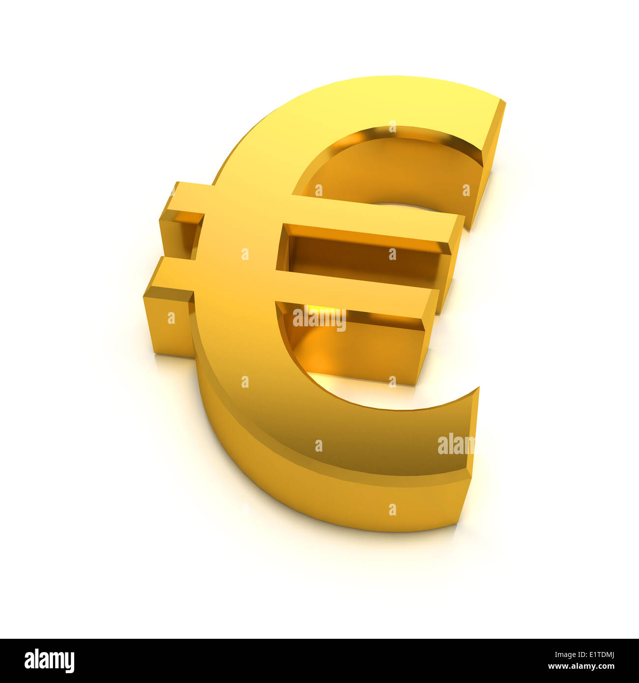 3d Gold Euro currency symbol Stock Photo - Alamy