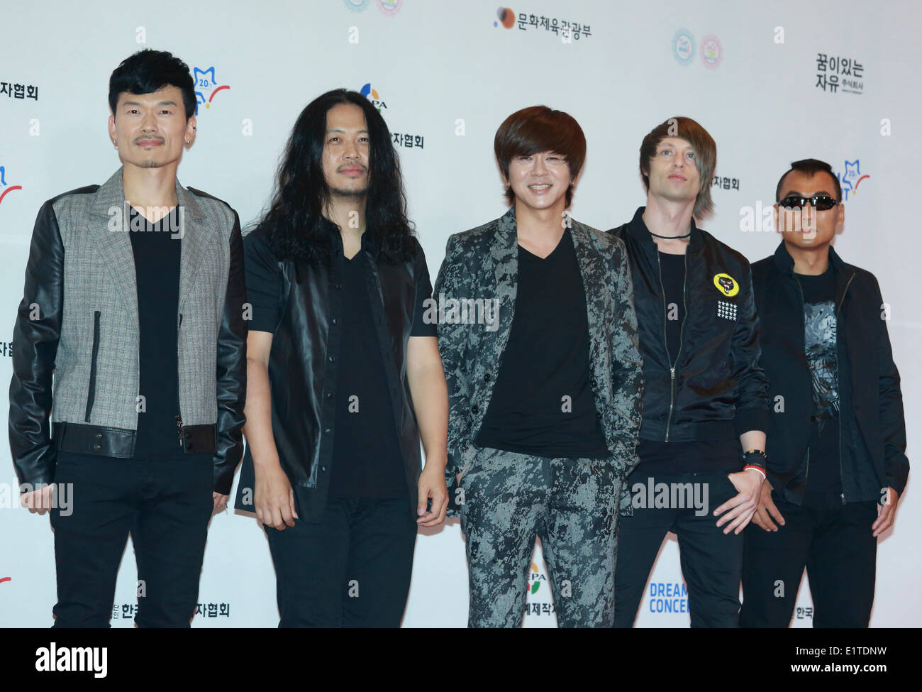 YB, Jun 07, 2014 : K-pop group YB pose before the Dream Concert in ...