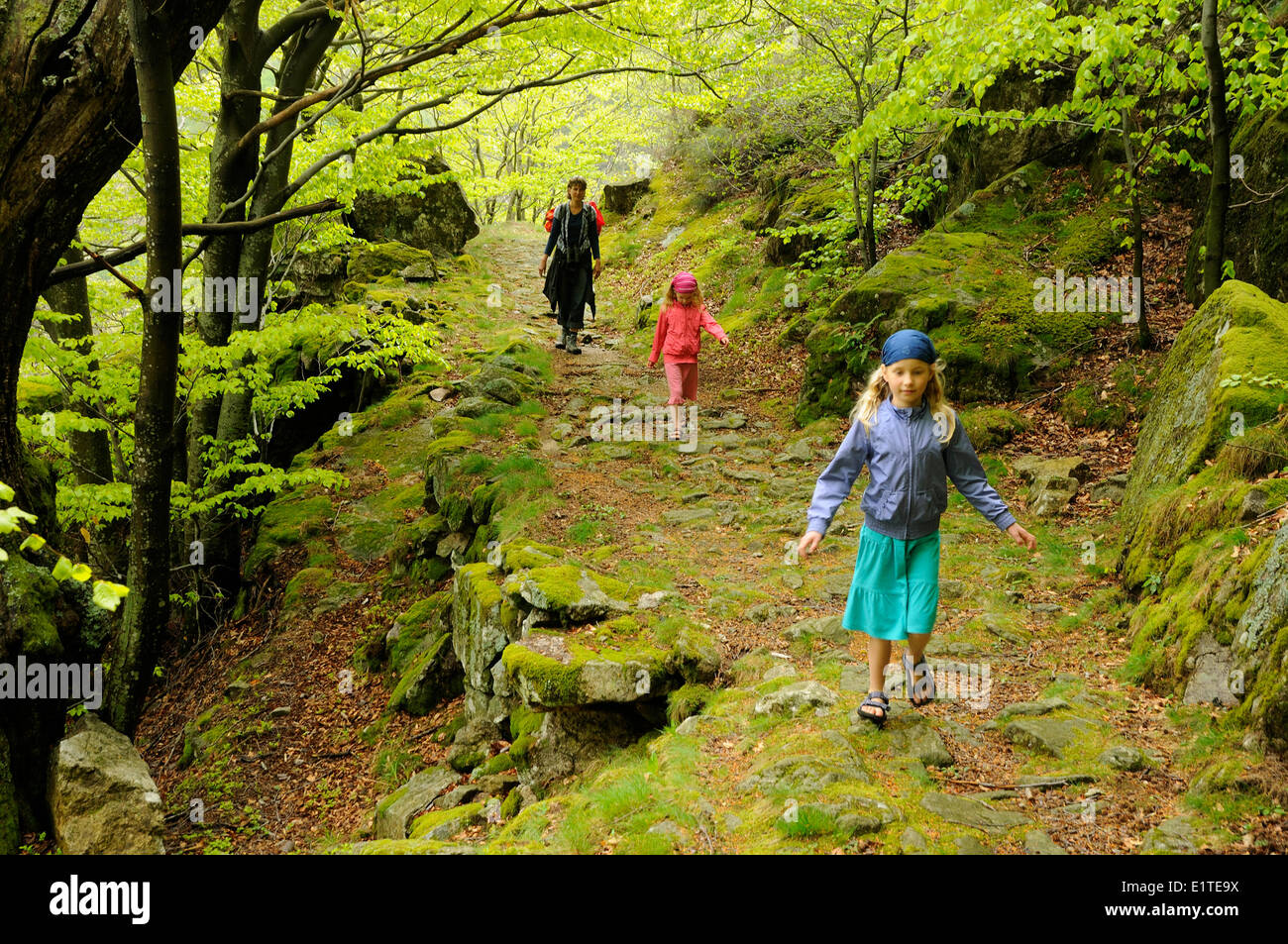 Hiking in mountains near Ray-pic Stock Photo - Alamy