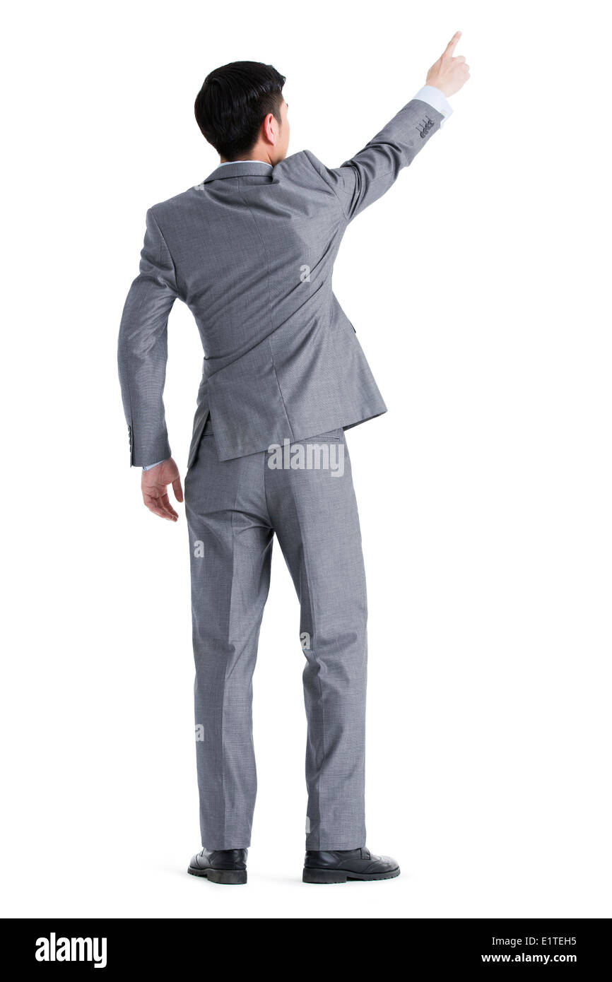 Man pointing the way forward hi-res stock photography and images - Alamy