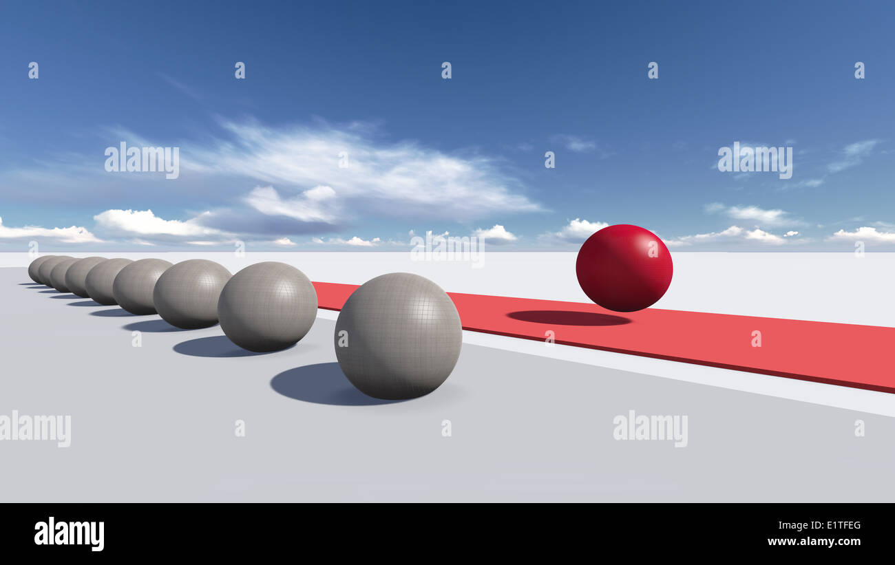 Choose correct way made in 3d software Stock Photo - Alamy