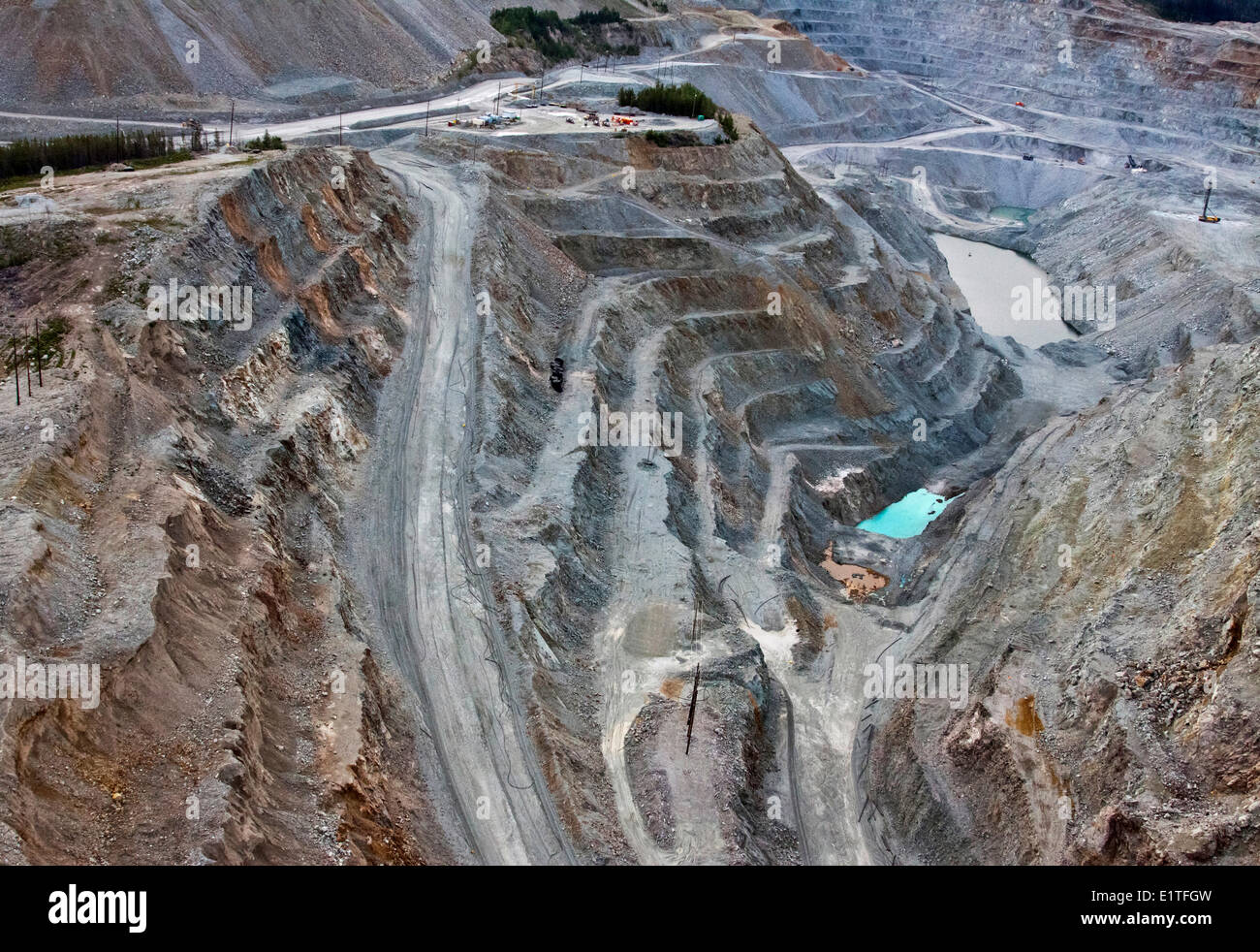 Open pit mining british columbia hi-res stock photography and images ...