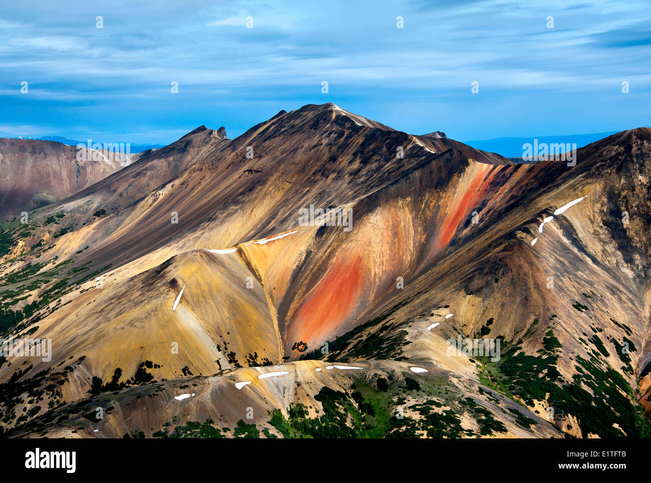 Aerial photography over the Chilcotin region of British Columbia Canada ...