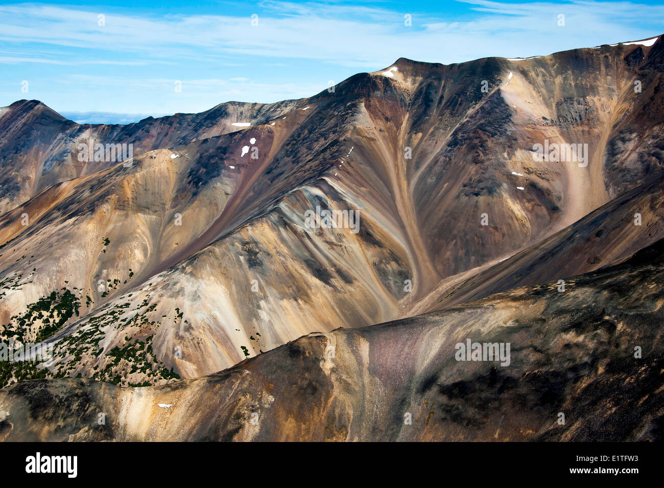 Aerial photography over the west Chilcotin region of British Columbia ...