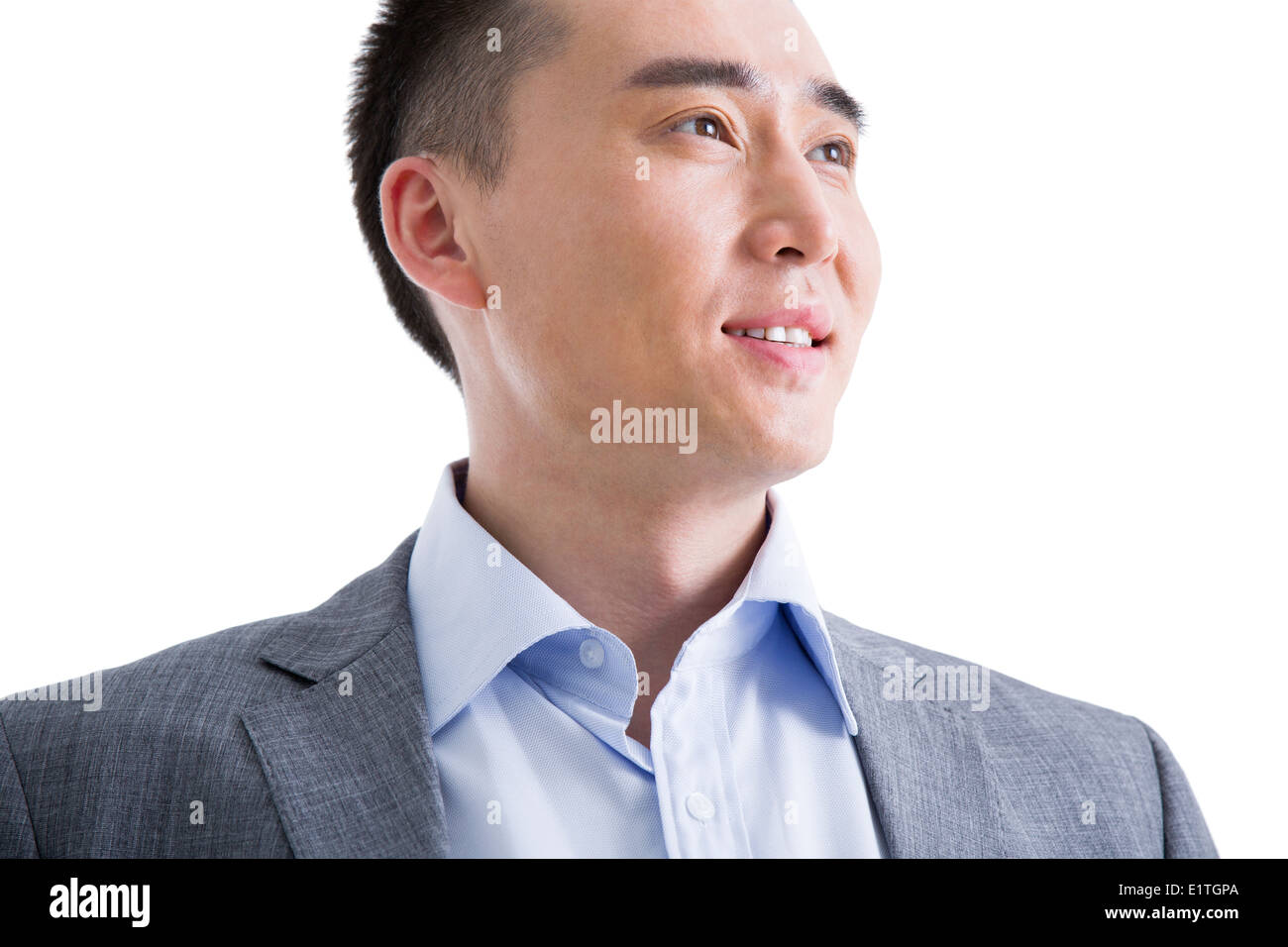 Authority leadership smiling looking away achievement hi-res stock ...
