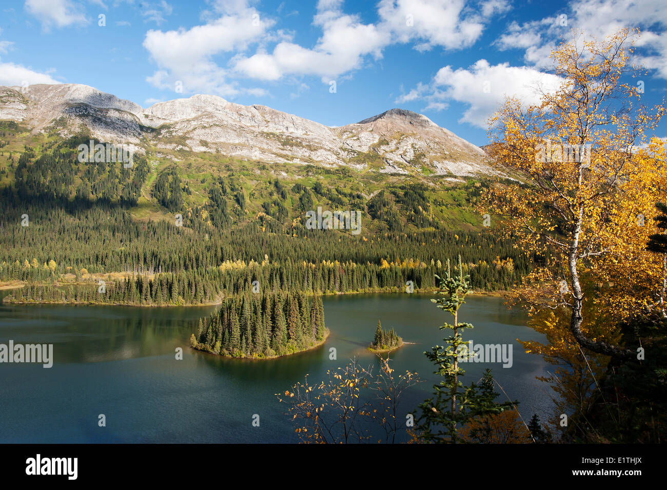 Azouzetta Lake with Murray Range on the boundary the Pine Le Morray ...