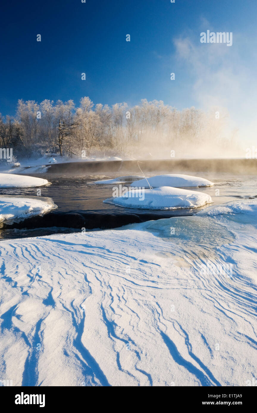 winter along the Whiteshell River, Whiteshell Provincial Park, Manitoba ...