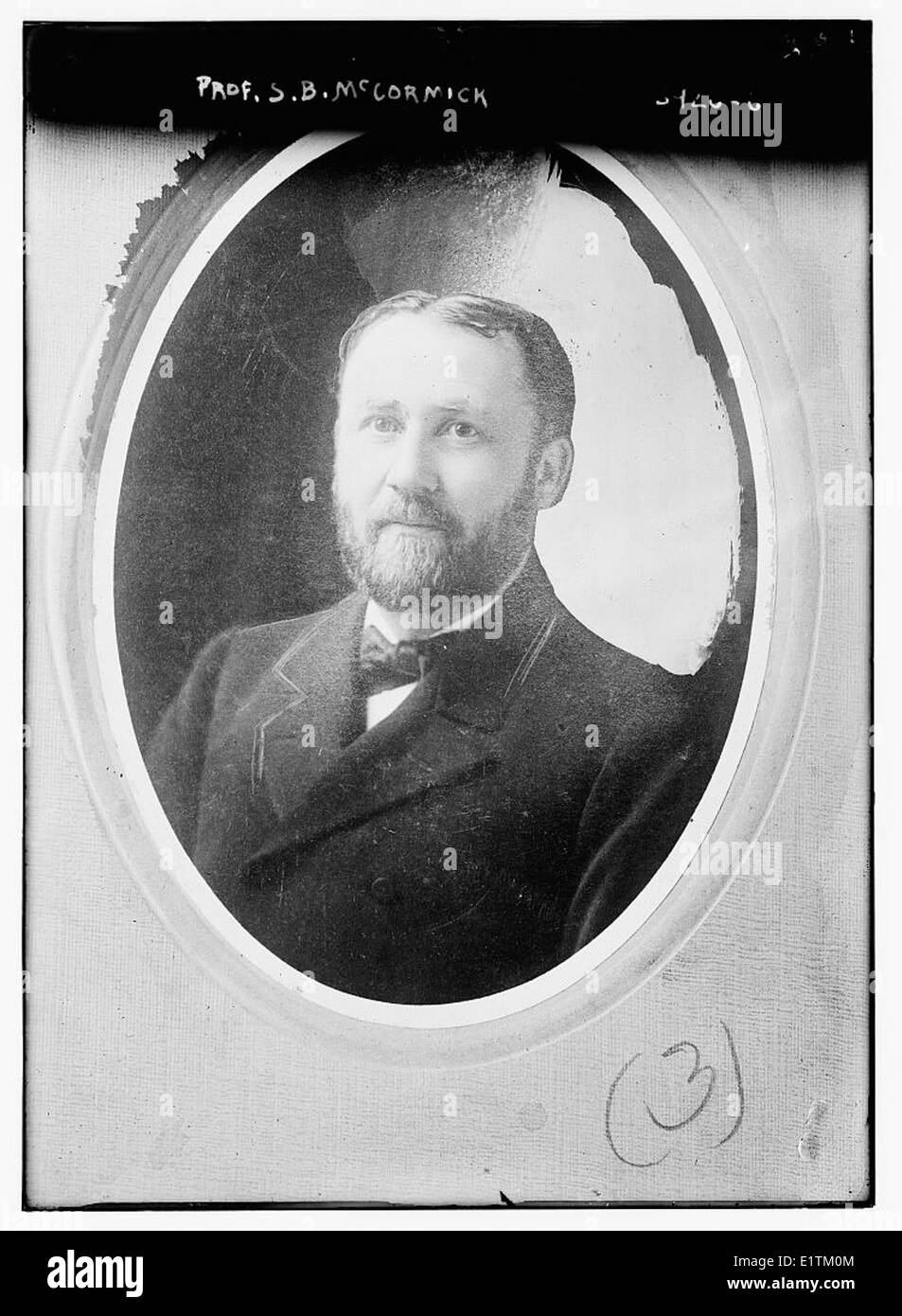 This portrait of Professor S.B. McCormick, held in the Library of ...