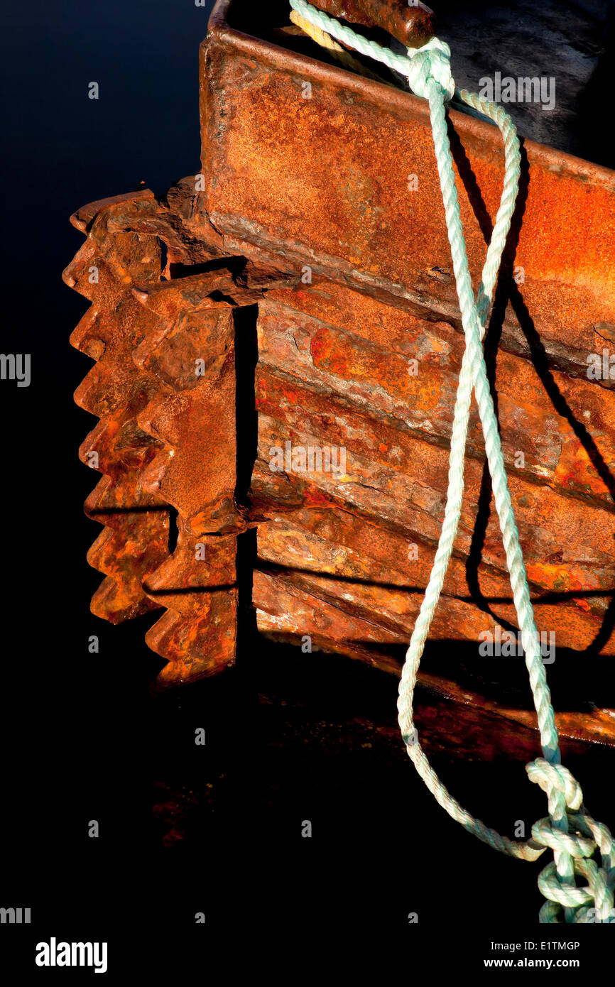 Detail of rusty tugboat bow hi-res stock photography and images - Alamy