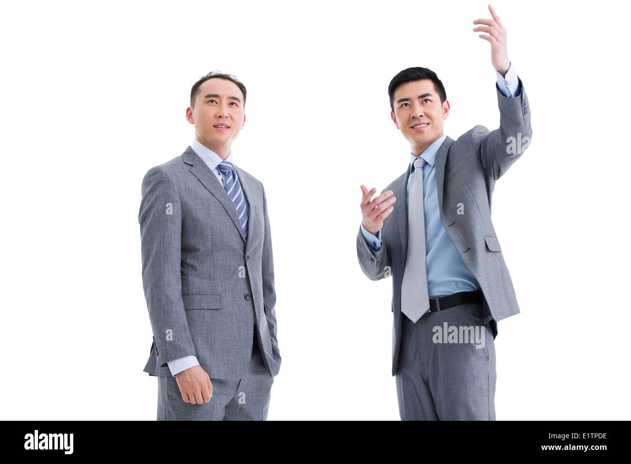 Two person in discussion Cut Out Stock Images & Pictures - Alamy
