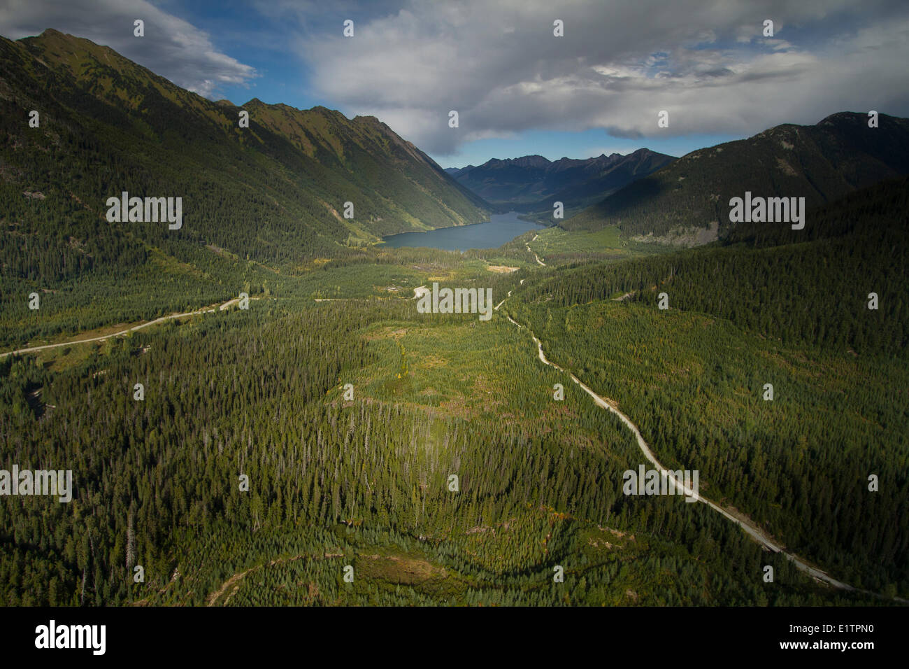 Cayoosh Valley, Duffy Lake, Hiway 99, Lillooet, BC, Canada Stock Photo ...
