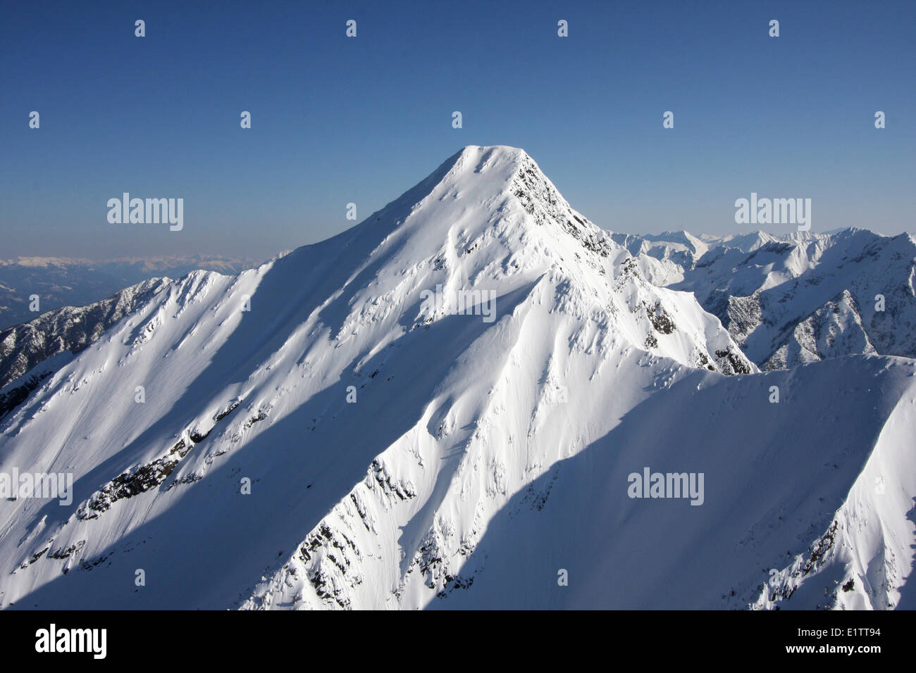 Mt Loki, aerial view, near kaslo bc, bc, canada Stock Photo - Alamy