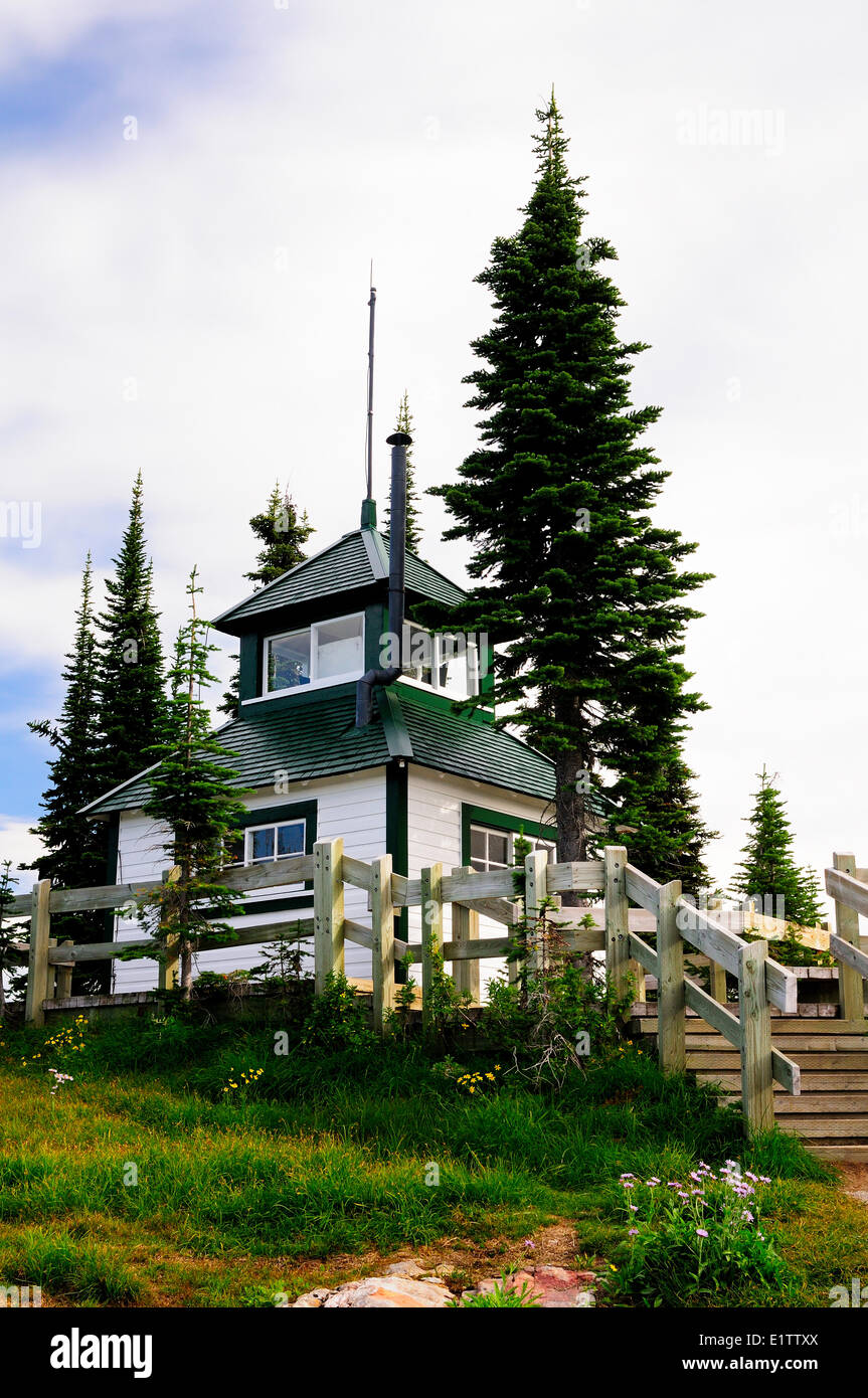 Historic Summit Fire Lookout on top of Mt. Revelstoke in Mt. Revelstoke ...